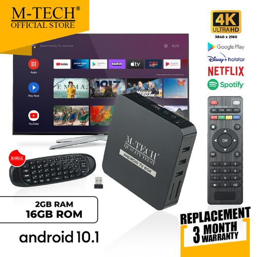 Jual M-tech Original STB TV Box TB60 Android 10.1 Ultra HD 4K 2GB RAM ...