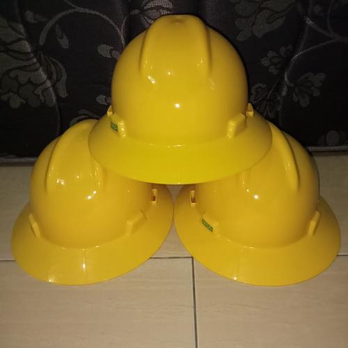 Jual Helm Safety MSA Fullbrim Fastrack Original Kuning - Safety Helmet ...