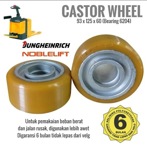 Jual Roda Castel Wheel / Balance wheel Pallet mover - coklat muda ...