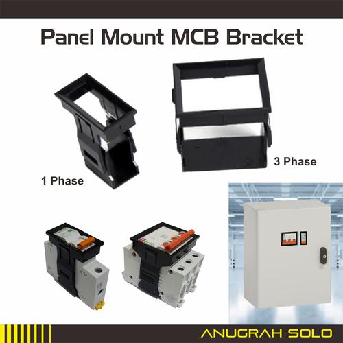 Jual Braket MCB Panel Mounting MCB Bracket 1 phase 3 phase - 1 Phase ...