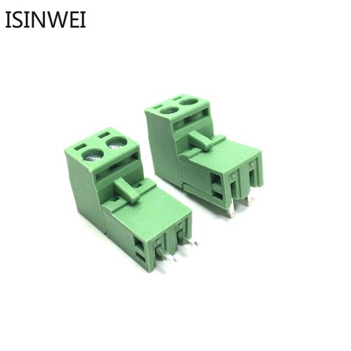 Jual 2EDG 5.08 2P 2 PIN GREEN Konektor Sekrup Terminal Blok Sudut ...