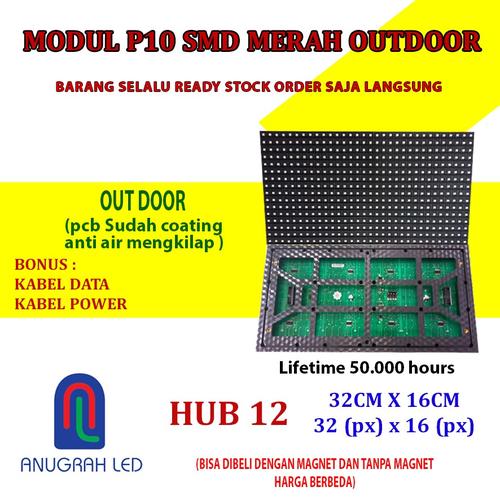 Jual PANEL MODUL LED P10 SMD MERAH HIJAU PUTIH BIRU KUNING OUTDOOR ...