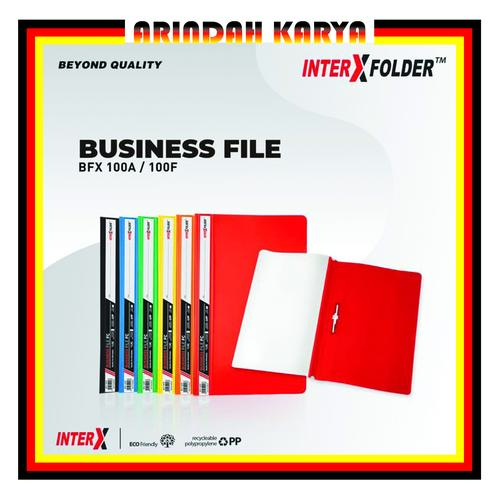 Jual MAP BUSINESS FILE / MAP FOLDER INTER-X A4 (ISI 12 PCS) - Biru ...