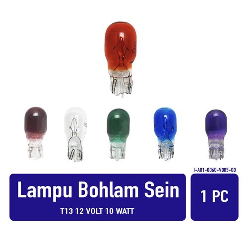 Jual Lampu Bohlam Sein-Sen Motor Mobil T13 12V 10 Watt Putih Beat/Vario ...