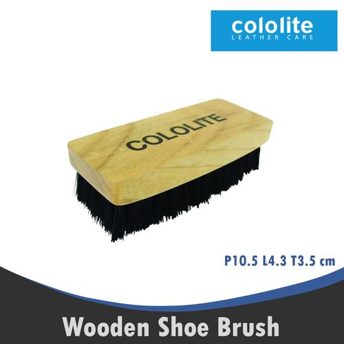 Promo Sikat Sepatu kayu Shoe Brush lembut sikat kotak semir Cololite ...
