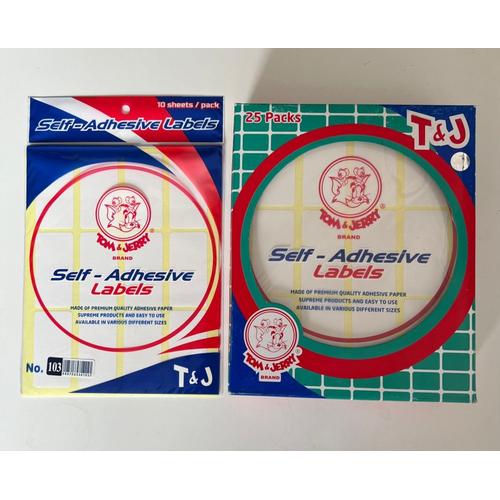 Jual Label Stiker self adhesive labels Tom and Jerry - 121 - Jakarta ...