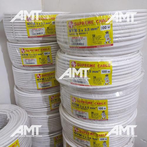 Jual KABEL NYM 3X2.5 3X2,5 mm 50M / 100M (METER) SUPREME - 50 Meter ...