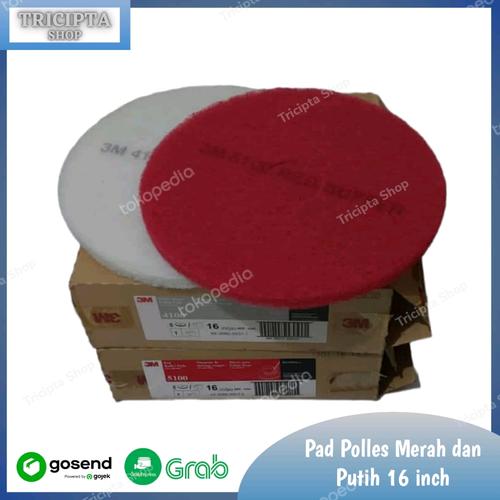 Jual 3M Pad Poles Merah Putih 16 inch Untuk Keramik Lantai Red White ...