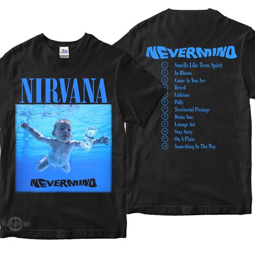 Promo kaos NIRVANA - NEVERMIND HITAM / kaos Premium nirvana / oversize - M - Kota Cimahi - Xtab ...