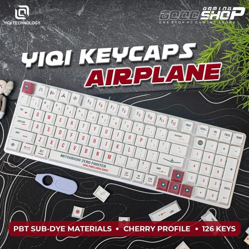 Jual Yiqi Keycaps Airplane PBT Dye Sub Cherry Profile - Kab. Tangerang ...