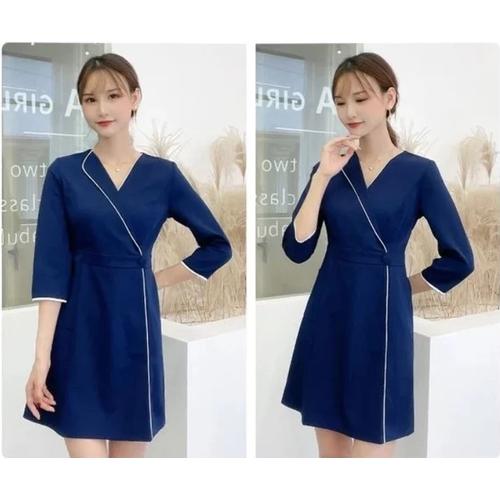 Jual Dress uniform custom spg uniform therapist uniform request warna ...