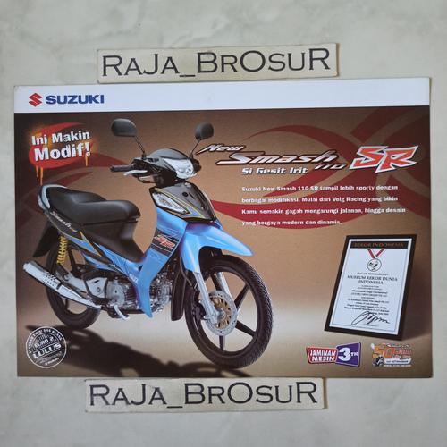 Jual Poster brosur katalog flyer Suzuki New Smash 110SR/Smash 110 SR ...