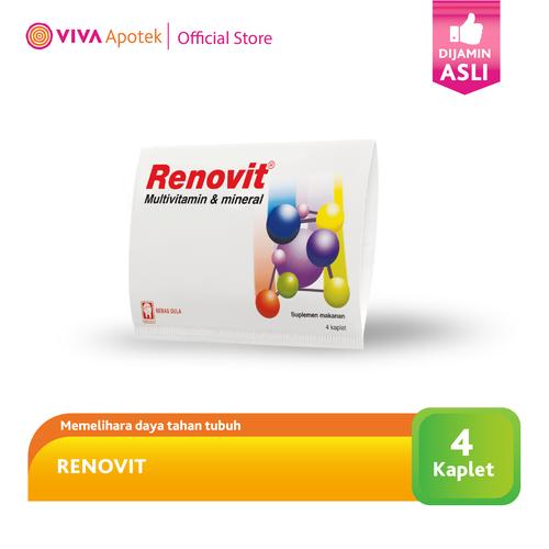 Promo Renovit untuk Kebutuhan Multivitamin dan Mineral (4 Kaplet ...