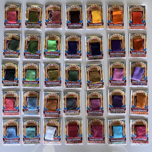 Jual Wantex Merk CAP PADI GUNTING WARNA LENGKAP Pewarna Kain - Hijau ...