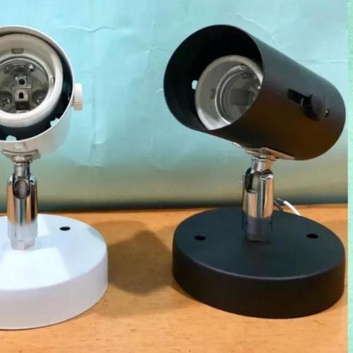 Jual Kap Lampu Sorot Plafon/ Dinding R63 Kap Lampu Rel - Plafon Hitam ...