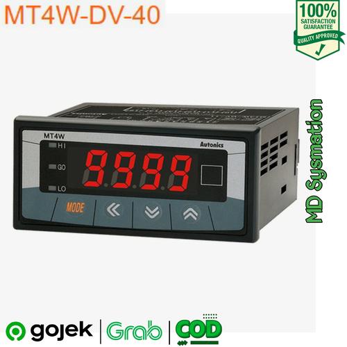 Jual Autonics MT4W-DV-40 Volt Meter/Panel Meter DC, Relay, Transmisi 4-20mA - Kota Depok - Md ...