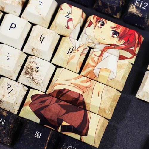 Jual shirai kuroko keycaps rust anime pbt not genshin impact keqing ...