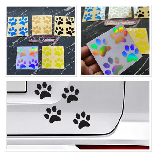 Jual STICKER STIKER TELAPAK KAKI KUCING ANJING ISI 4 CUTTING - Putih ...