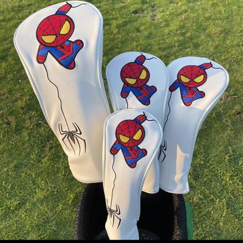 Jual Golf Head Cover spiderman head cover headcover spider man - Putih ...