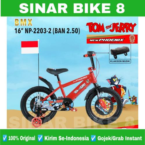 Jual Sepeda BMX Anak Laki NEW PHOENIX BMX NP 2203-2 TOM & JERRY - Black ...