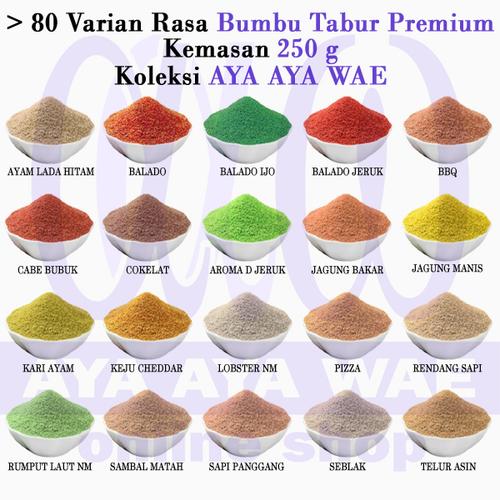Jual 250 gr Bumbu / Bubuk Tabur Premium 250 Asin Pedas Manis (Chapter 1 ...