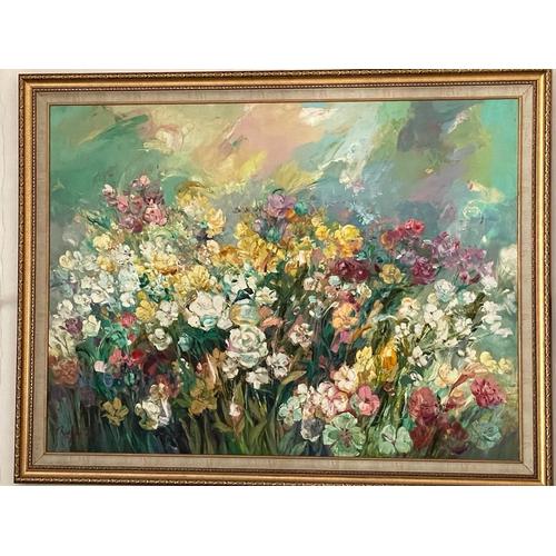 Jual Lukisan "rangkaian bunga" original karya wahyu ws oil on canvas ...