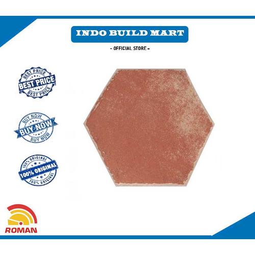 Jual Keramik Roman Hexagonal GH348075 dSorano Rosso 34x39 cm Kw1 ...