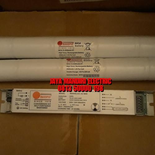 Jual BATTERY EMERGENCY MAXSPID MEM/M/LED AC MINI NICAD BATERAI MAXSPID ...