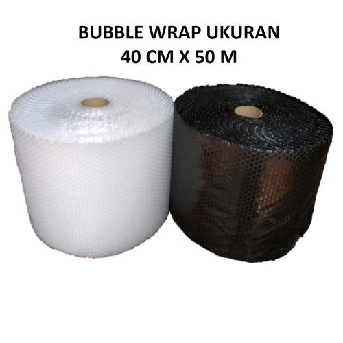 Jual Bubble wrap Plastik Hitam Putih 40 cm x 50 m Bubble Pembungkus ...