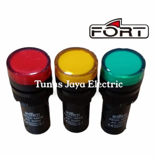 Jual Pilot Lamp Led 16mm DC24V - AC220V FORT (RED YELLOW GREEN) - Kota ...
