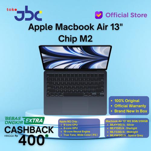 Promo [RESMI IBOX] Apple Macbook Air M2 Chip 2022 8GB/256GB/512GB IBOX Cicil 0% 3x - Jakarta ...