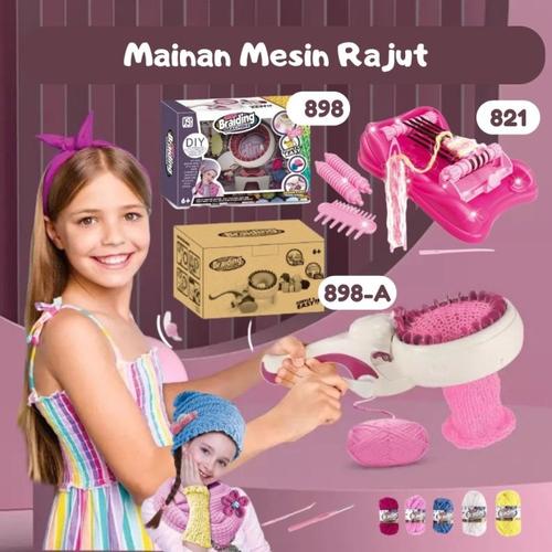 Jual Mainan Edukasi Anak Kreatifitas Menjahit Merajut DIY Alat Rajut ...