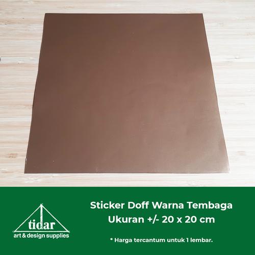 Jual Stiker Doff Warna Emas Tembaga 20 x 20 cm - Matt Gold Copper ...