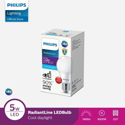 Jual PHILIPS Lampu LED Putih 5W Cool Daylight 540 Lumens (setara 9W/50W ...