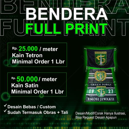 Jual PROMO CETAK BENDERA PRINTING / BENDERA KAIN BENDERA ORGANISASI ...