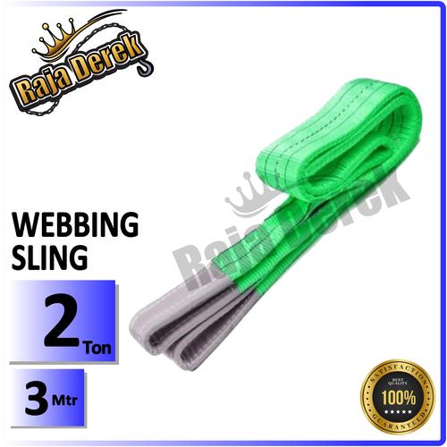 Jual Webbing sling 2Tx3M Webbing sling belt / Tali pengangkat 2Tx 3M ...
