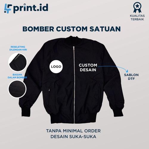 Jual Jaket Bomber Varsity Pria Wanita Custom Jacket Jacket Sablon ...