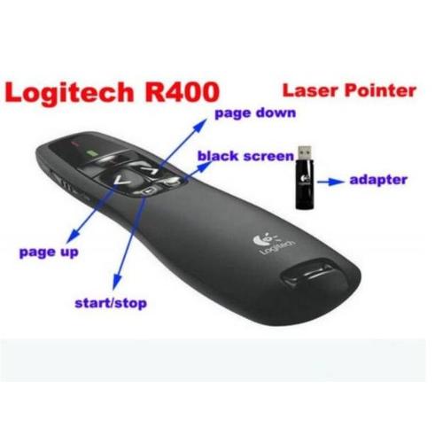 Jual Logitech R400 Wireless Presenter Laser Pointer Presentasi ORIGINAL - Kab. Tangerang ...