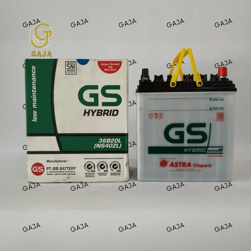 Jual Aki Mobil GS ASTRA Type GS HYBRID NS40ZL / 36B20L 12 Volt 35 Ampere - Jakarta Timur ...