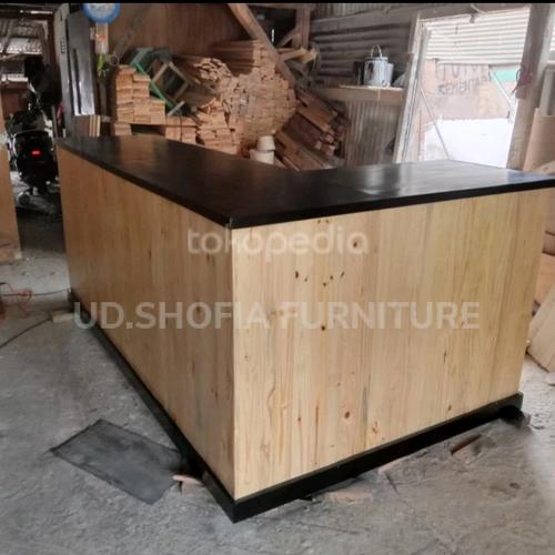 Jual meja barista liter L kayu jati Belanda, - Kota Tangerang - UD ...