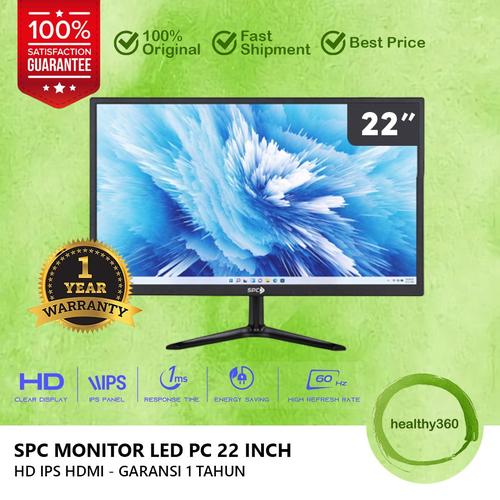Jual SPC Monitor LED PC 22 Inch Komputer HD IPS HDMI - Garansi 1 Tahun ...
