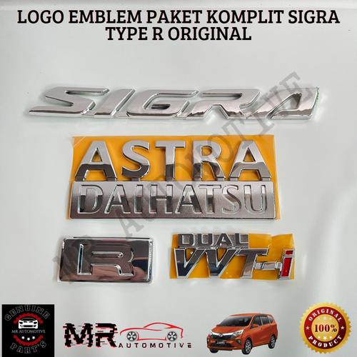 Jual Logo Emblem Paket Komplit Sigra Type R Original - Jakarta Utara ...