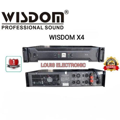 Jual Power Amplifier WISDOM X4 X-4 X 4 2 Channel ORIGINAL - Kota Medan ...