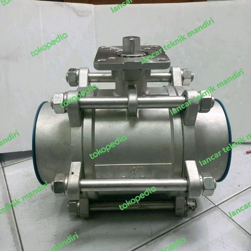 Jual ball valve 3pc stainless steel 4 inch mounting pad actuator ...