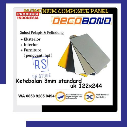 Jual ACP - Alumunium Composite Panel Decobond tebal 3mm - White Silver ...