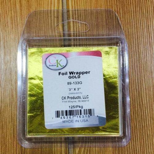 Jual Foil wrapper / Foil pembungkus coklat, gold, 3x3 inch, pk-125 ...