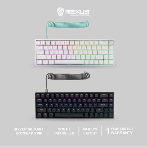 Jual Rexus Daiva D68SF Mechanical Gaming Keyboard 68 keys D68 SF ...
