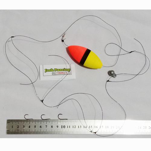 Jual Kail rakitan bandeng cabang 4 rangkaian pancing dasaran ikan kakap ...