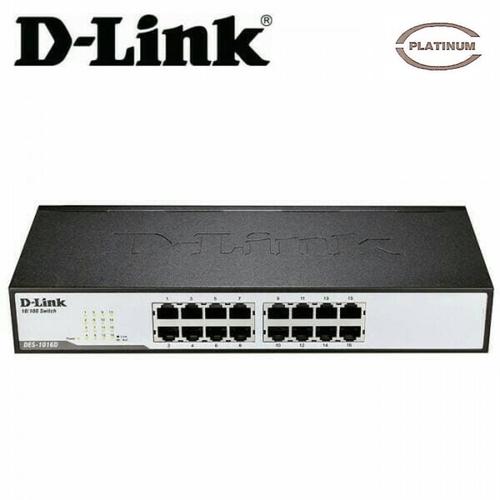 Jual D-Link / DLink DES-1016C / DES1016C Switch Hub 16 Port Metal ...