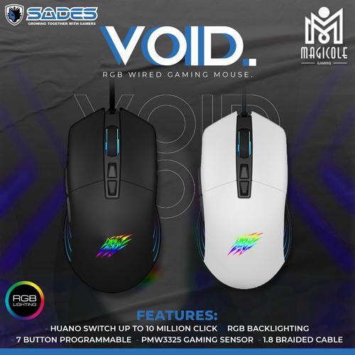 Jual Mouse Gaming RGB Sades Void PMW 3325 - Hitam - Jakarta Pusat - mog ...